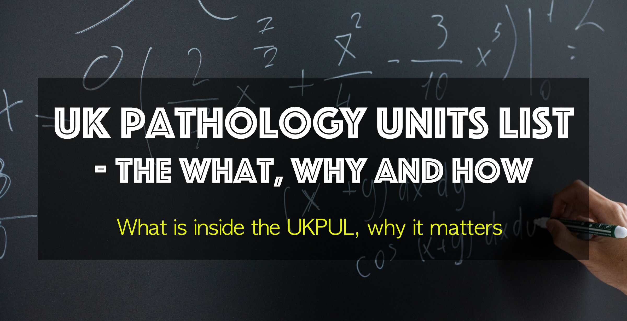 UK Pathology Units List - the What, Why and How… - Termlex